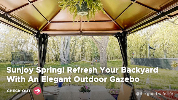 Sunjoy Spring! Refresh Your Backyard With An Elegant Outdoor Gazebo