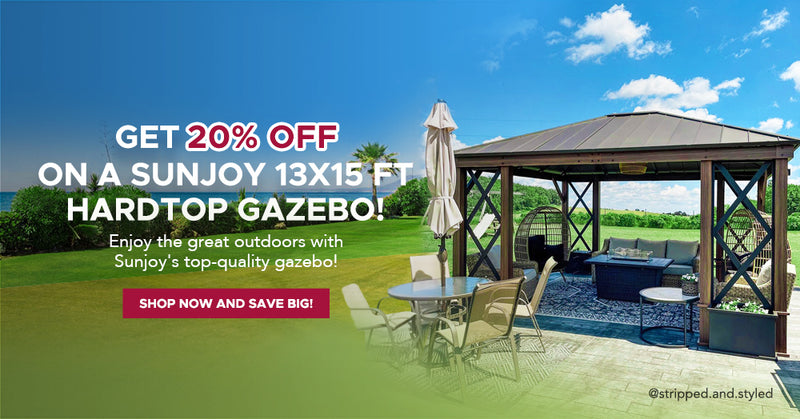Large Size Gazebos for Backyard | SUNJOY Spacious Outdoor Gazebos