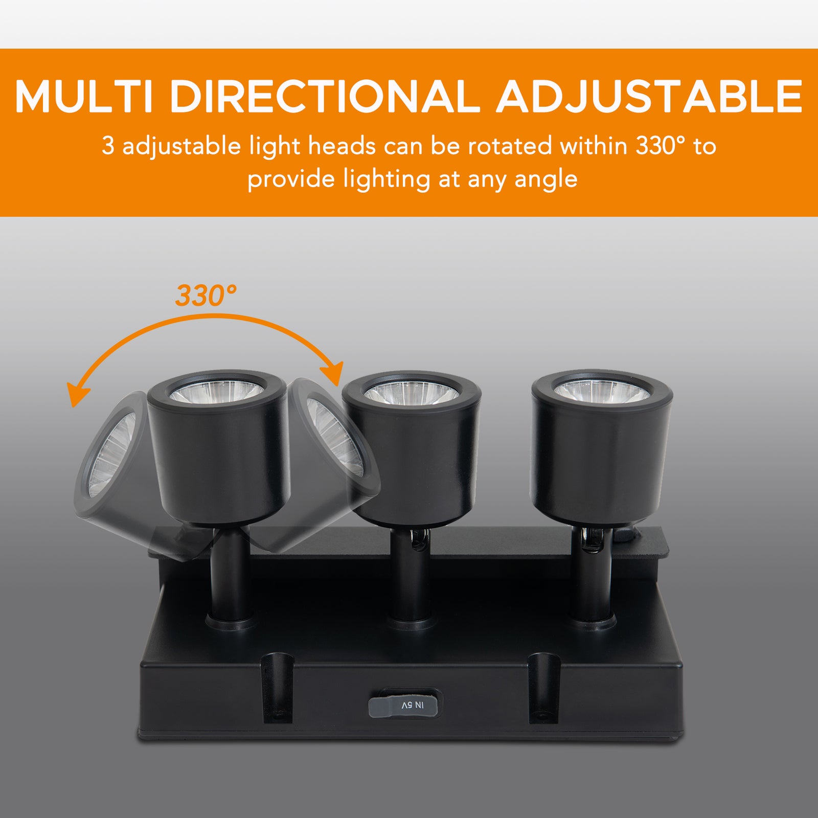 9W LED Spot Light | Battery Operated Spotlight - SUNJOY