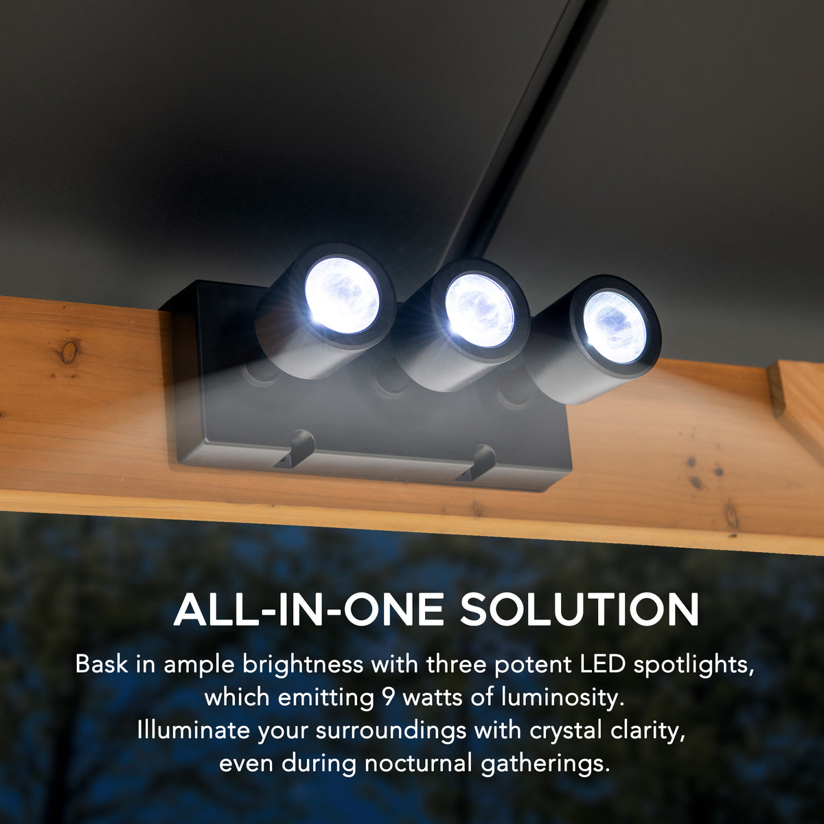 9W LED Spot Light | Battery Operated Spotlight - SUNJOY