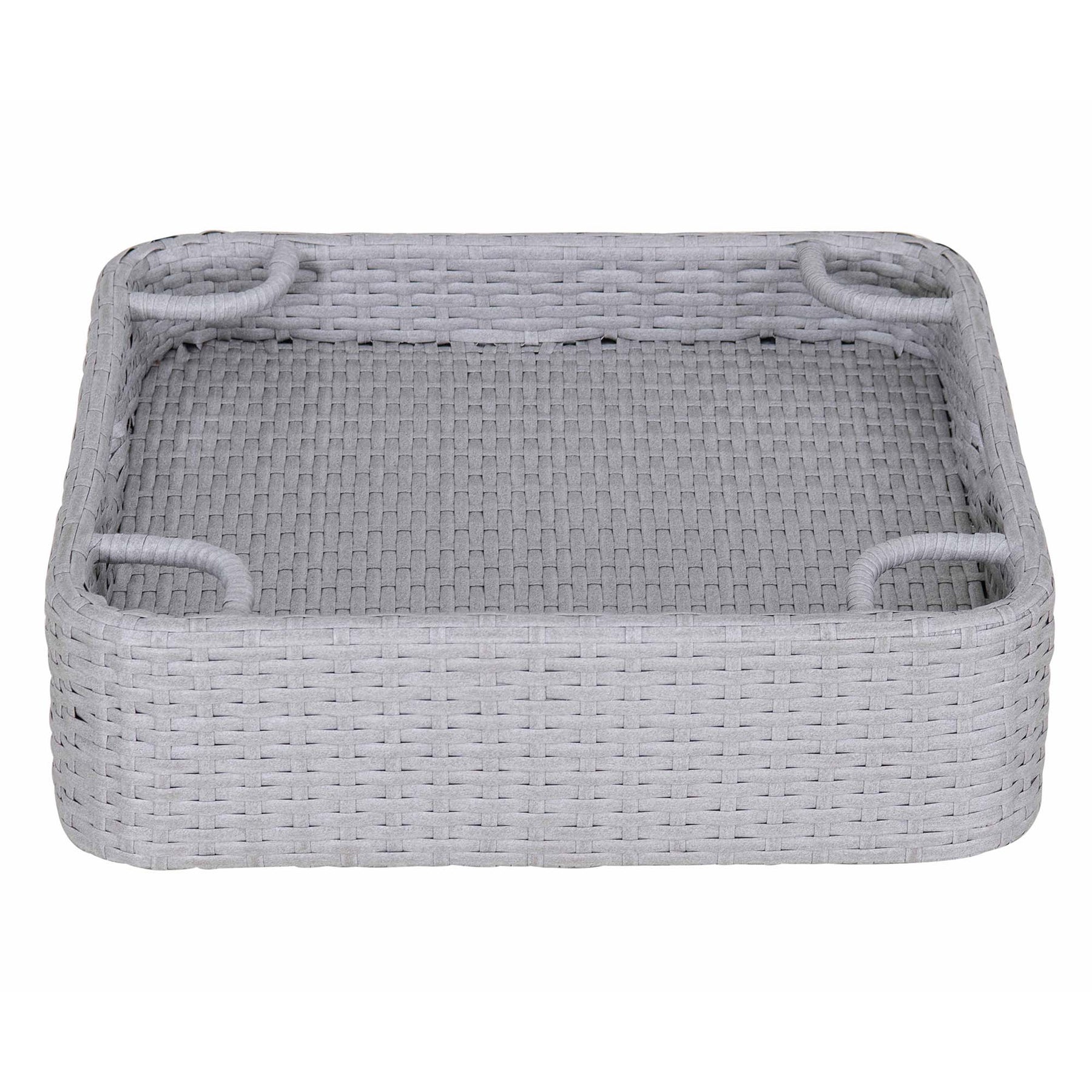 24x24 Floating Tray for Pool | Wicker & Aluminum - SUNJOY