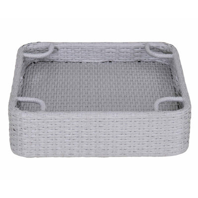 24x24 Floating Tray for Pool | Wicker & Aluminum - SUNJOY