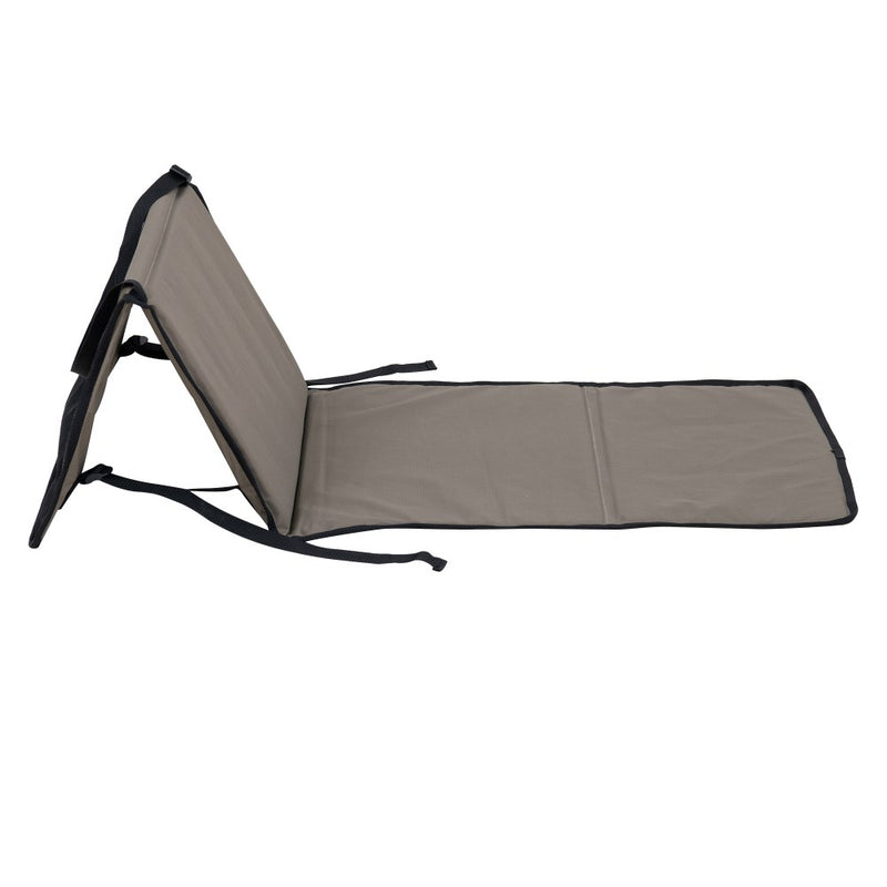 Khaki Portable Beach Mat - 59" Foldable Reclining Mat with Adjustable ...