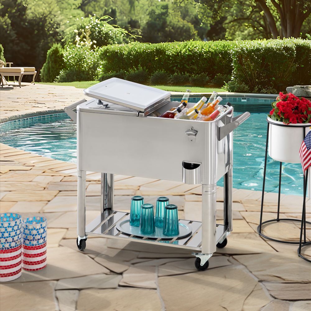 Sunjoy Patio Cooler | Outdoor Patio Cooler | Patio Cooler Cart
